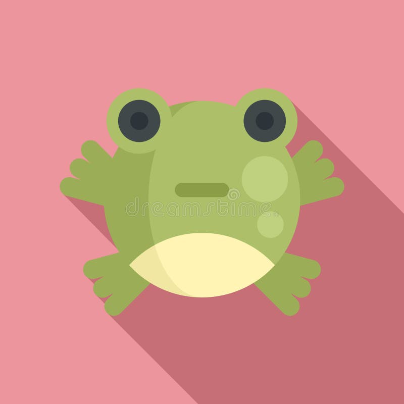 Cute Frog Toy Icon, Flat Style Stock Vector - Illustration of design ...