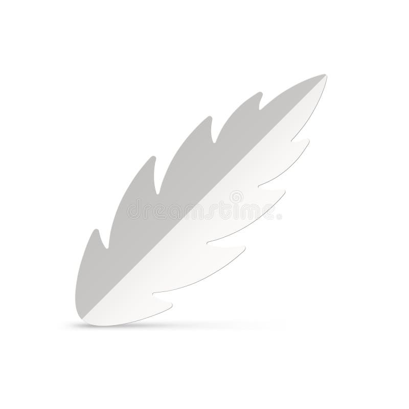 Cute Frozen White Ornamental Leaf Half Folded Horizontal 3d Template ...