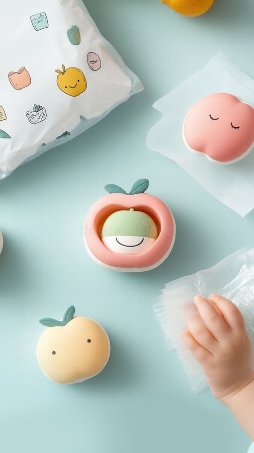 Cute Fruit-shaped Toys for Babies, Promoting Playful Learning and ...