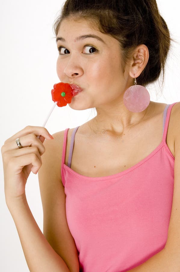 Cute Fun Candy Girl stock photo. Image of funky, caress - 814322