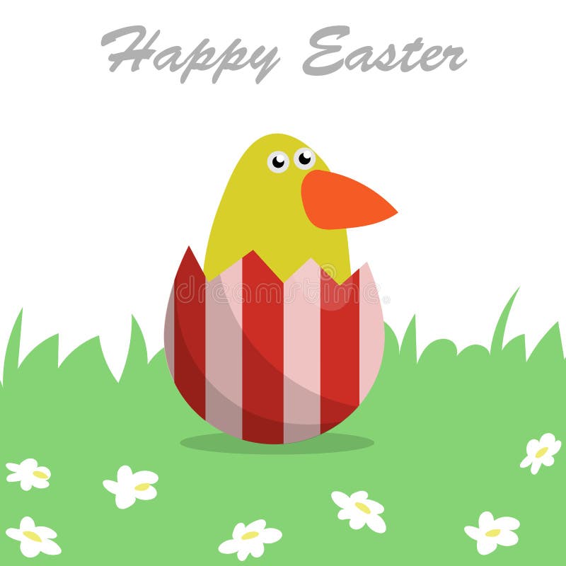 Cute, Fun Easter Eggs Cartoon Illustration Pattern Stock Illustration ...