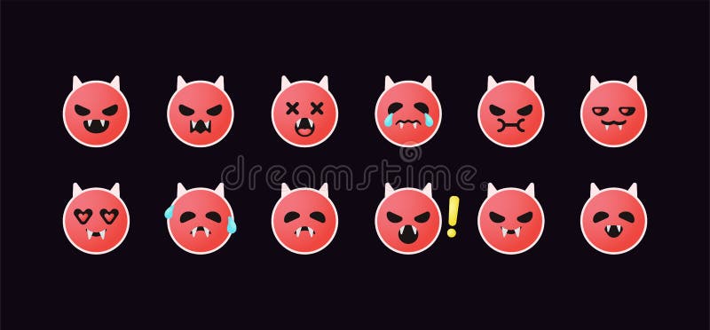 Cute Fun Evil Devil Vampire, Dracula, Bat, Baphomet in Red with ...