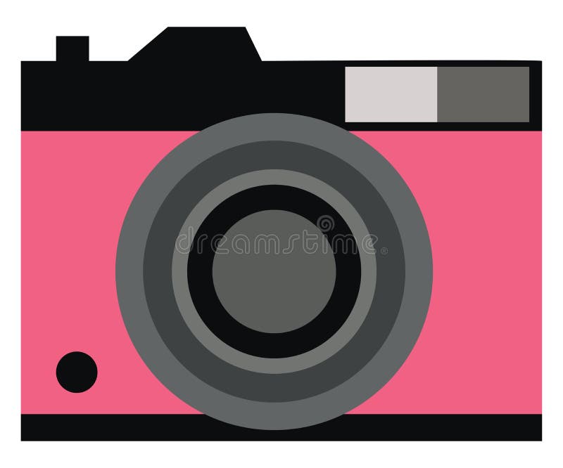 Pink Camera, Vector or Color Illustration Stock Illustration ...