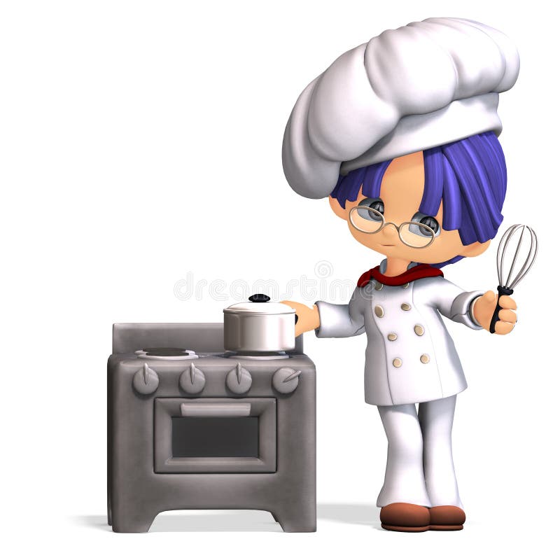 Cartoon Cook hat chef stock vector. Illustration of character - 56100017