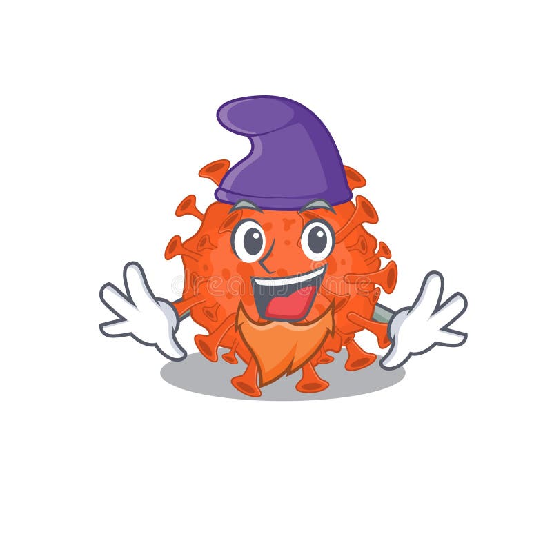 Cute and Funny Electron Microscope Coronavirus Cartoon Character ...