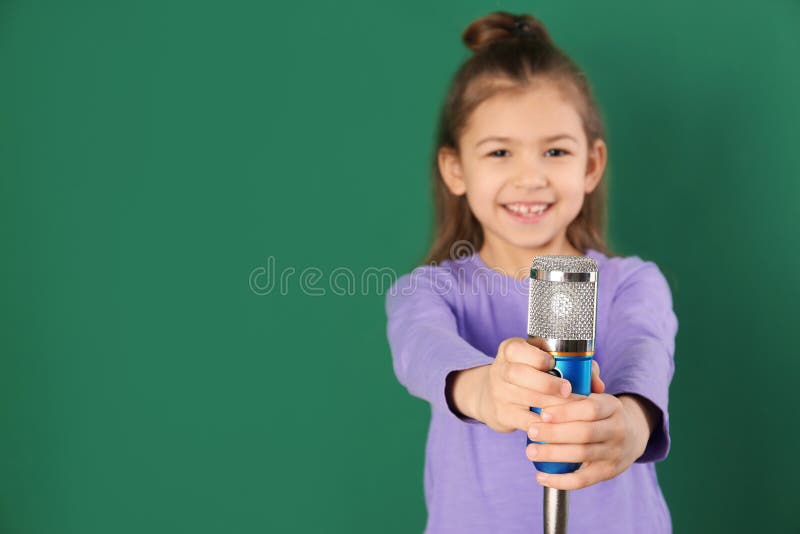 225 Microphone Interview Cute Girl Stock Photos - Free & Royalty-Free ...