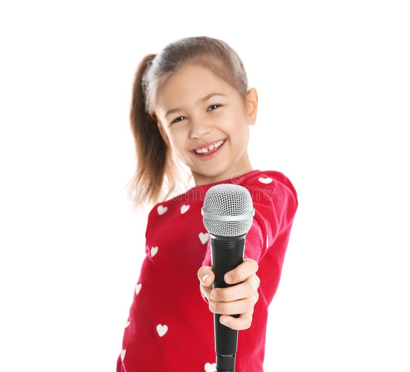 225 Microphone Interview Cute Girl Stock Photos - Free & Royalty-Free ...
