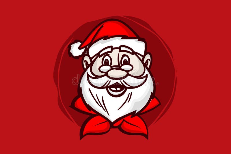 Cute Funny Head Cartoon Mascot Character Vector Logo Design Stock ...