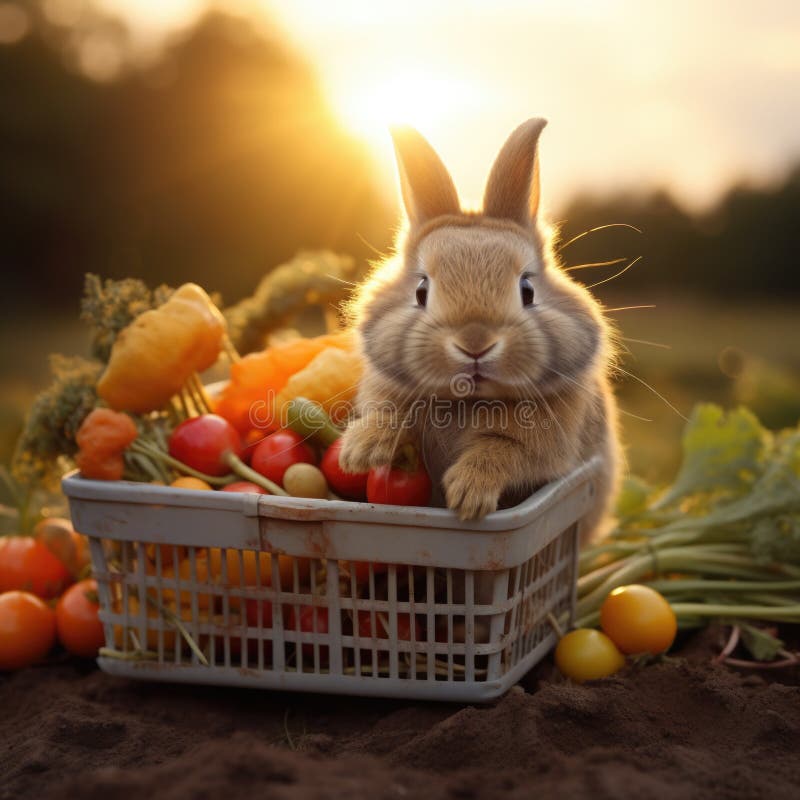 Cute Funny Rabbit Photography Stock Illustration - Illustration of ...