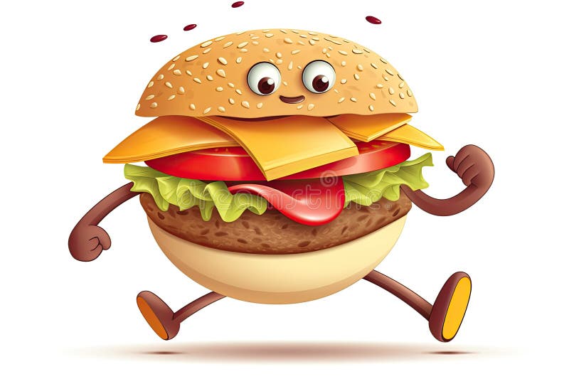 Hamburger Running Stock Illustrations – 219 Hamburger Running Stock ...