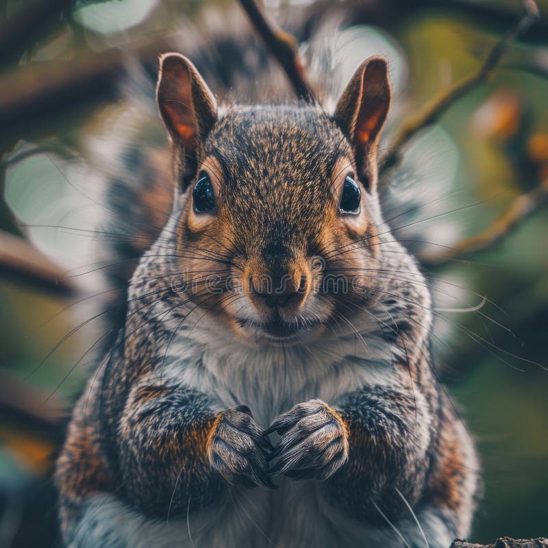 Cute Funny Squirrel Close Up Looking at the Camera, Cute Animal Stock ...