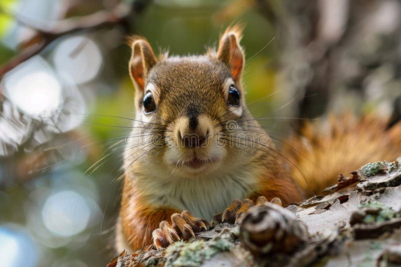 Cute Funny Squirrel Close Up Looking at the Camera, Cute Animal Stock ...