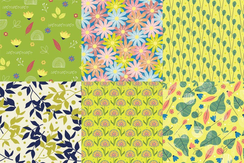 Cute Geometric Easter Seamless Pattern. Abstract Flat Vector Holiday Background with Easter ...