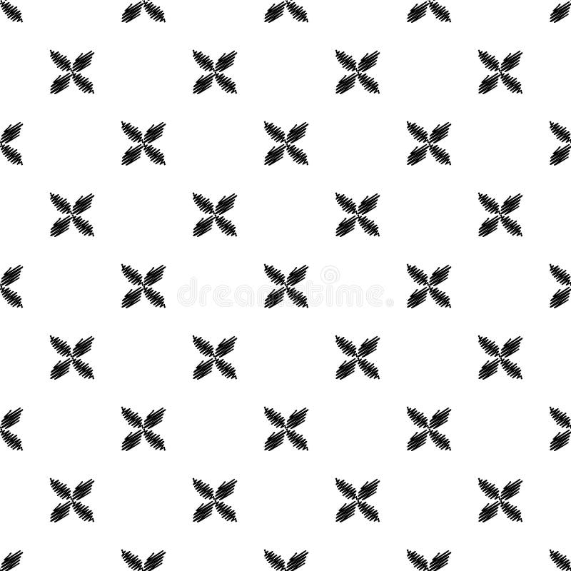 Cute Geometric Seamless Cross Pattern. Vector Illustration Stock Vector ...