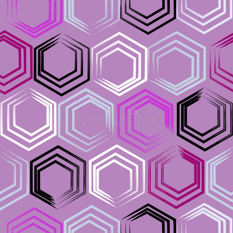 Set Grunge Geometric Hexagon Pattern Stock Illustrations – 239 Set ...