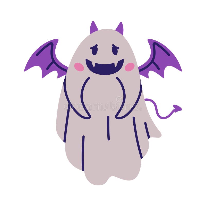 Flying Devil Cartoon stock vector. Illustration of cartoon - 78259008