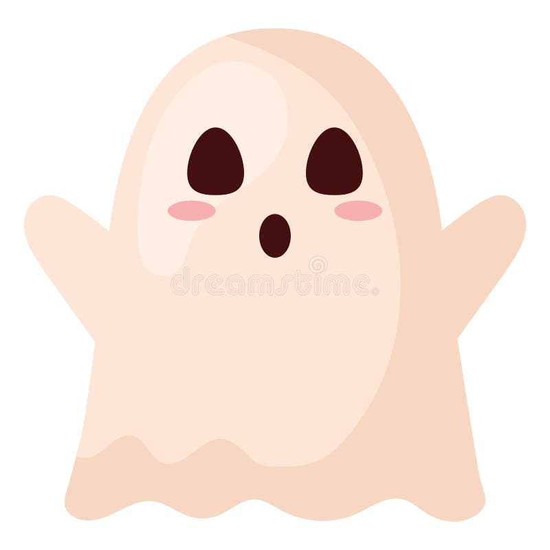 Cute ghost design stock vector. Illustration of treat - 254943905