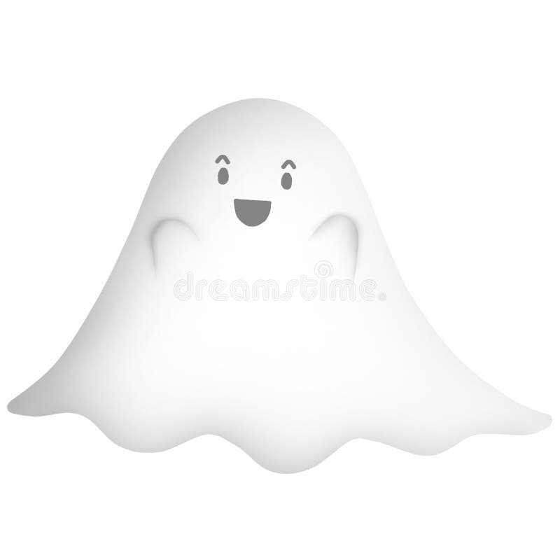 Cute ghost Halloween stock illustration. Illustration of cute - 288487362