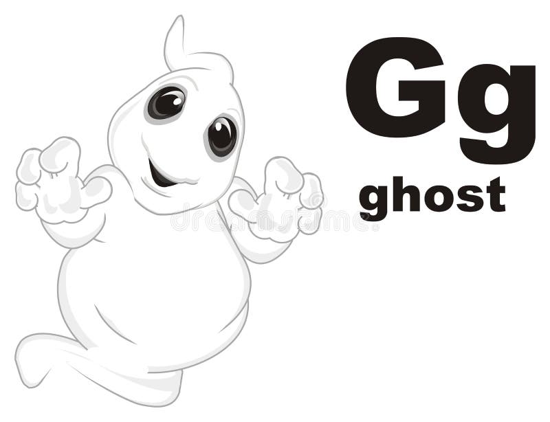Ghost and abc stock illustration. Illustration of holiday - 125162217