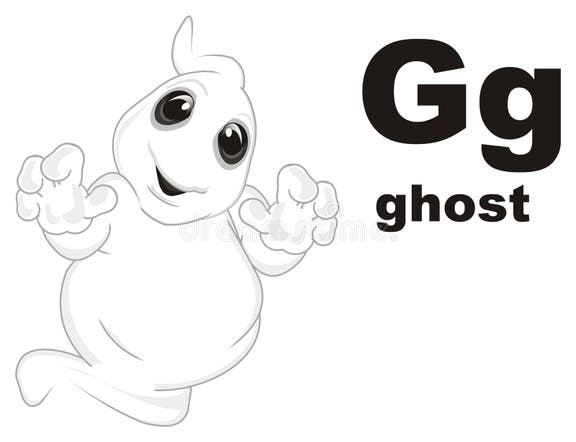 Ghost and abc stock illustration. Illustration of holiday - 125162217