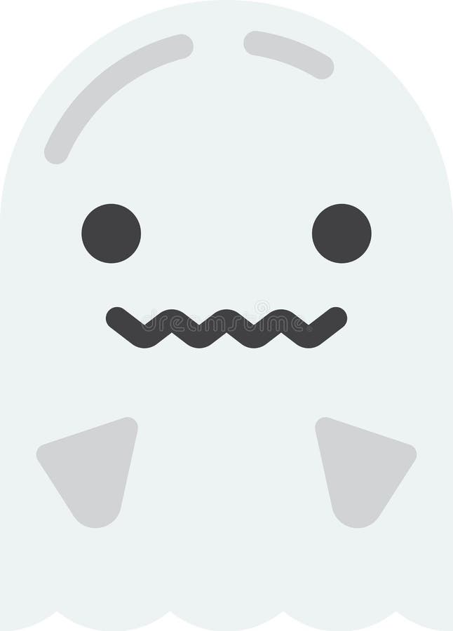 Cute Ghost Illustration in Minimal Style Stock Vector - Illustration of face, evil: 258862872