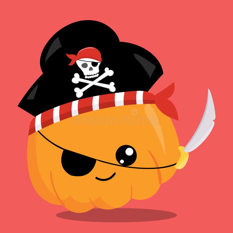 Cute ghost pirate 01 stock vector. Illustration of cute - 198985534