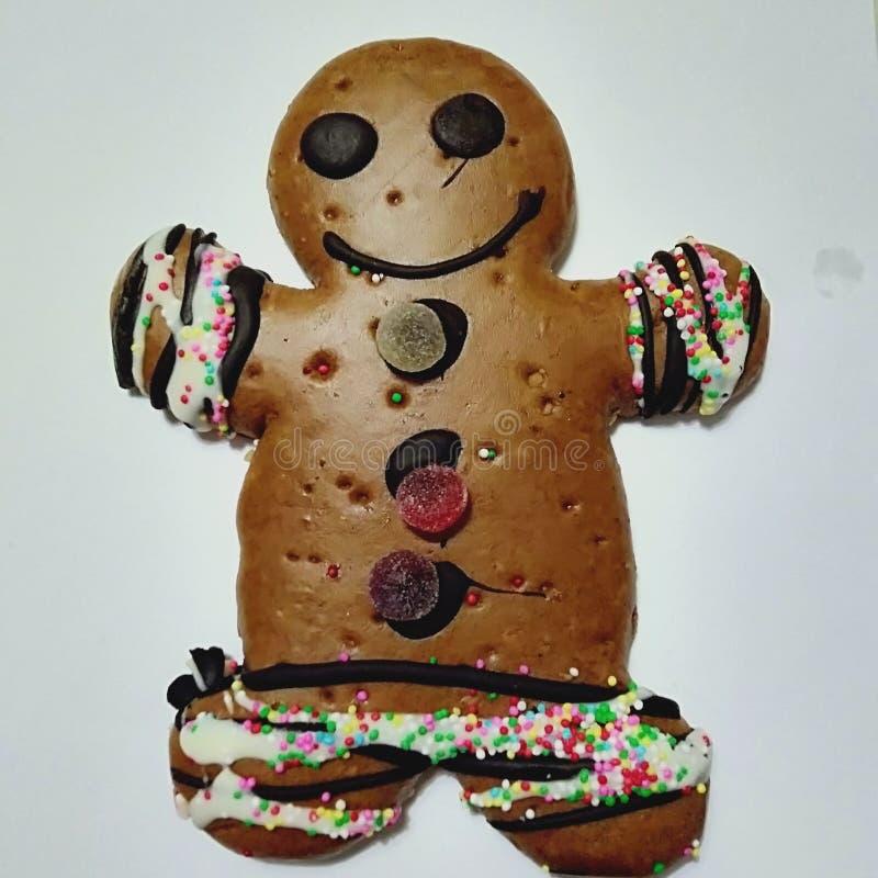 Cute Gingerbread Man stock photo. Image of pastry, cute - 210659364