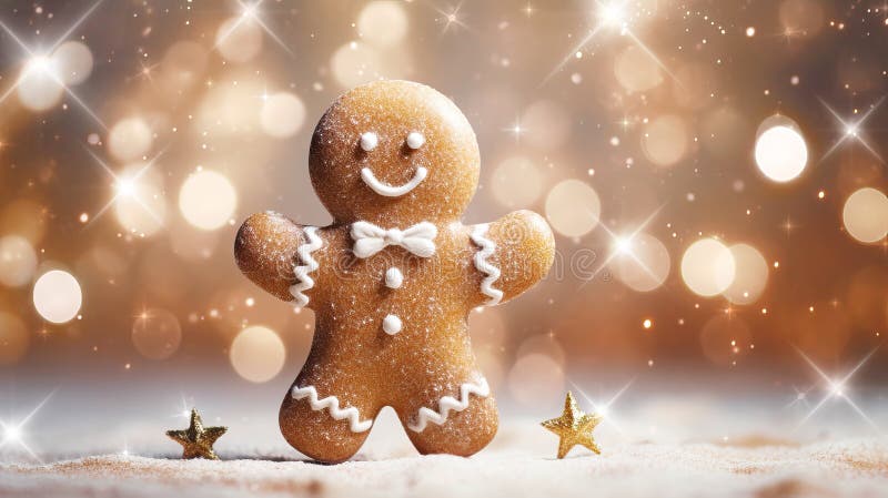 Cute Gingerbread Man stock illustration. Illustration of text - 286580466