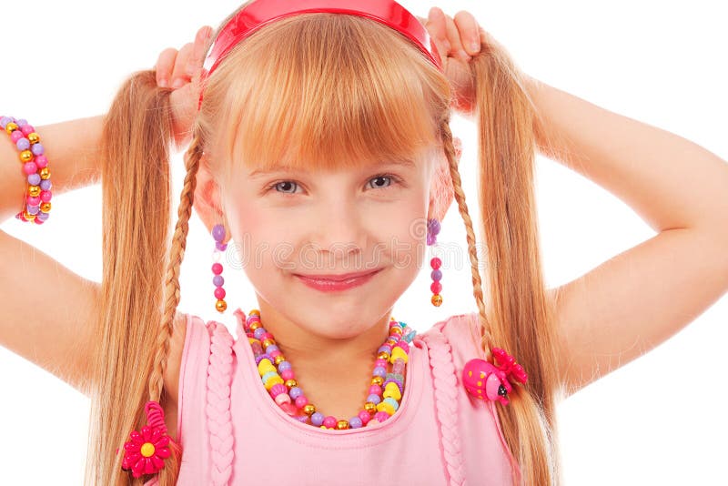 Cute girl stock image. Image of healthy, care, isolated - 11367789