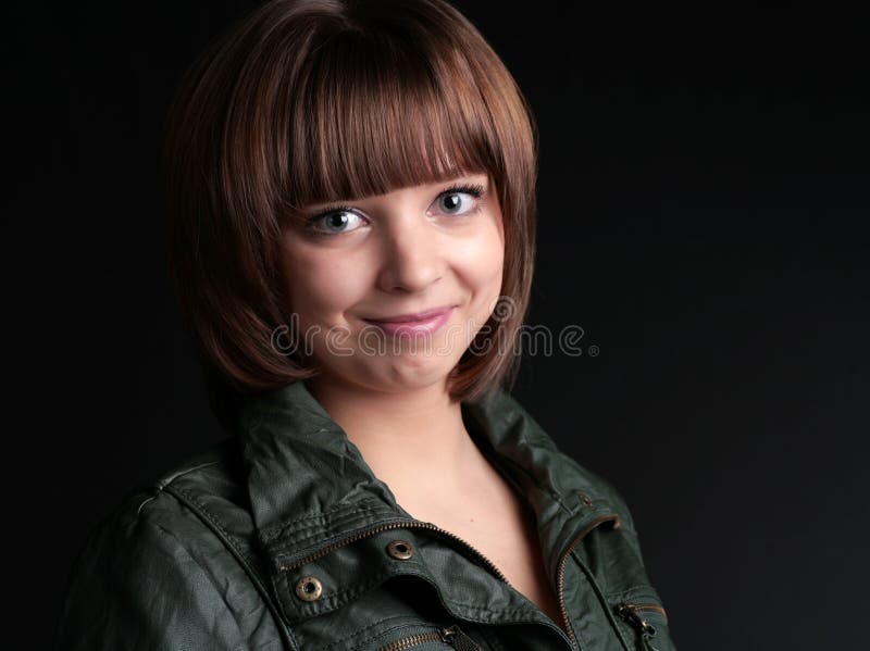 Cute girl stock image. Image of eyes, expressive, indoors - 13320849