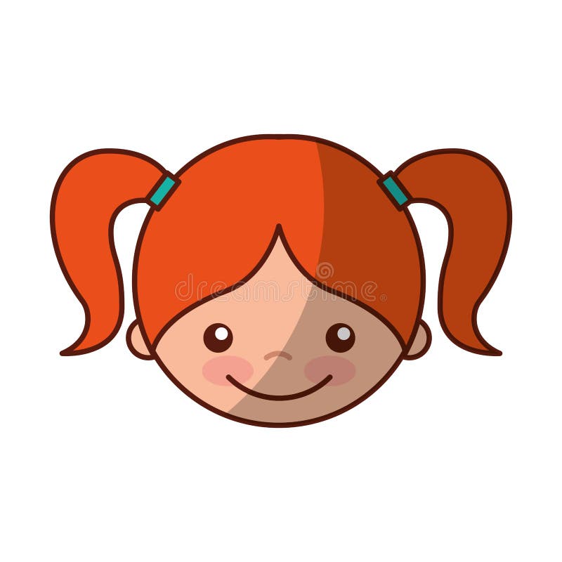Cute girl character icon stock vector. Illustration of cute - 95257287