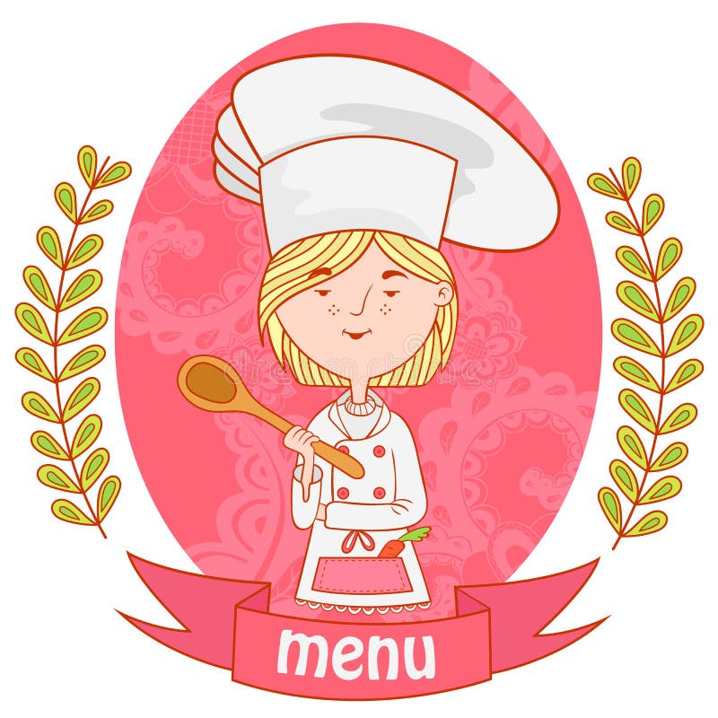 Chef of the Restaurant with Pizza in Hand Vector Illustration Stock ...