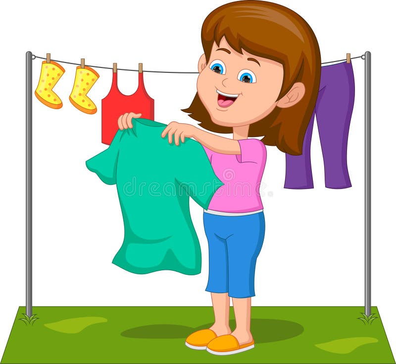 Drying Girl Stock Illustrations – 1,118 Drying Girl Stock Illustrations ...