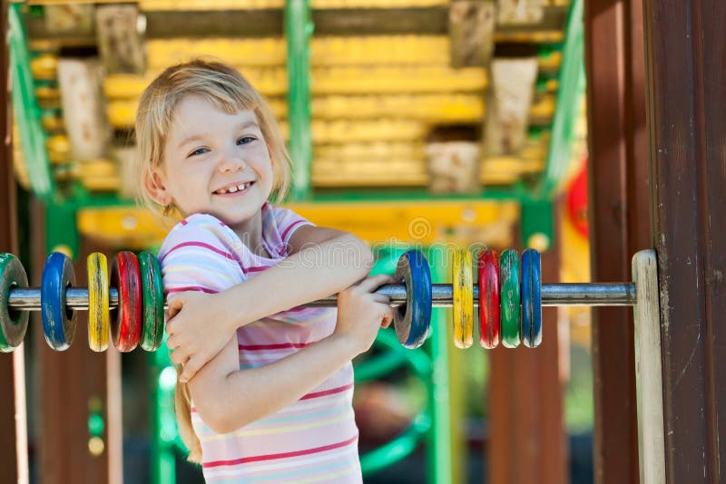 Cute girl having fun. stock photo. Image of looking, innocence - 22578570