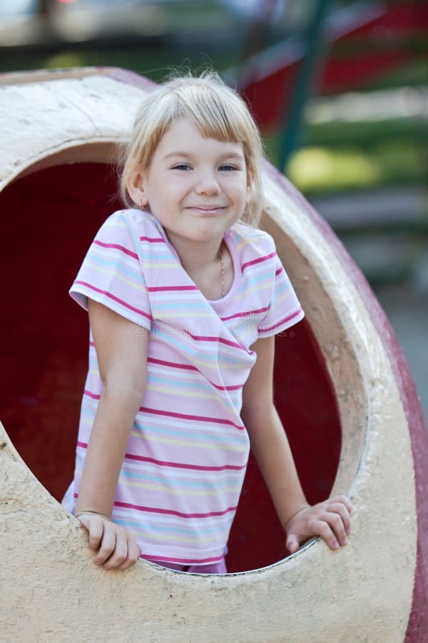 Cute girl having fun. stock photo. Image of healthy, child - 22388304