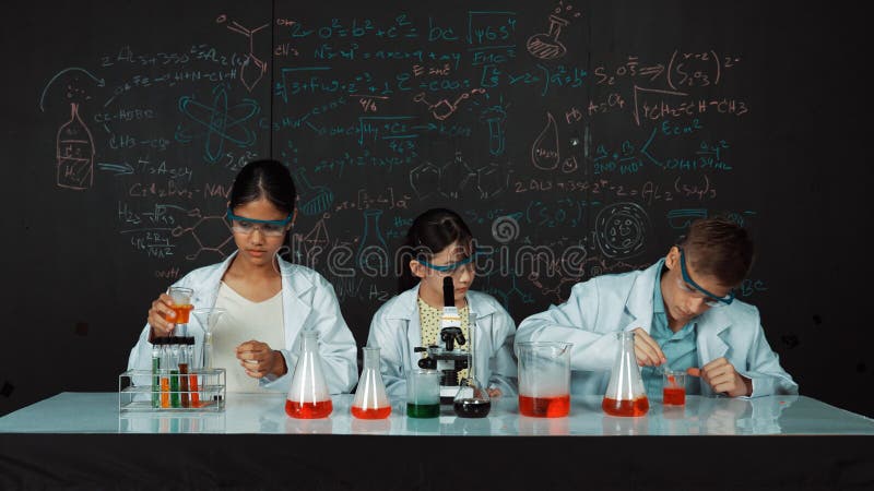 Children Using Working on Dough while Asian Girl Modeling Clay ...