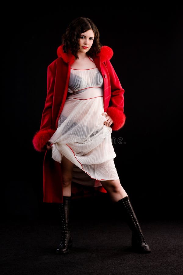 Cute girl in pin-up pose stock image. Image of healthy - 5367827