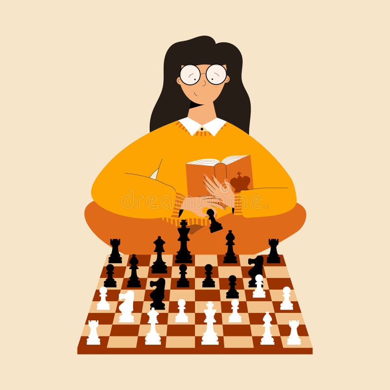 Girl Chess Game Stock Illustrations – 584 Girl Chess Game Stock ...