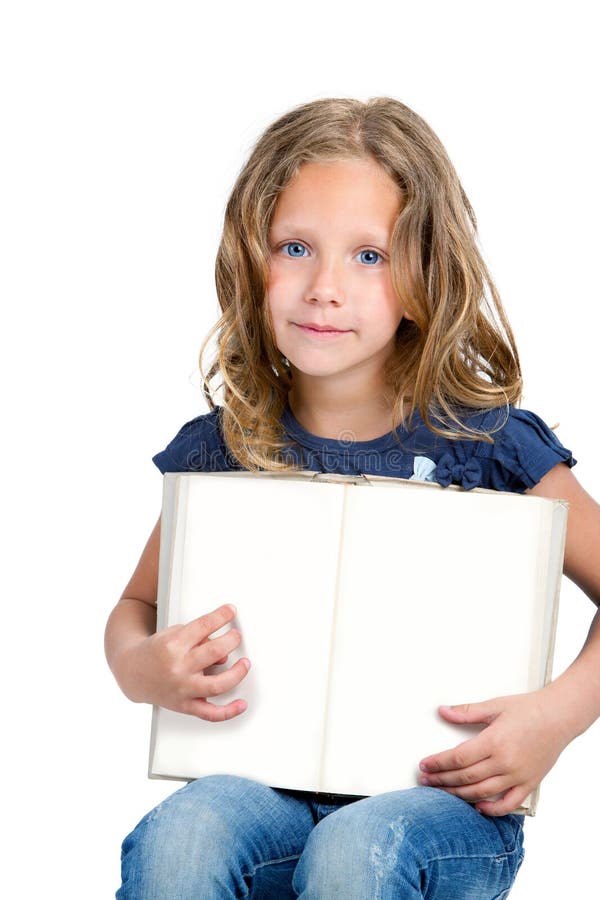 Child reading old book stock photo. Image of infant, bookcover - 62957928