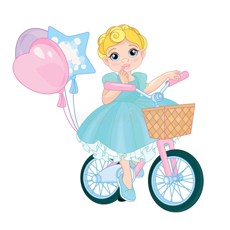 Cute Princess and Magic Mirror Stock Vector - Illustration of vector ...