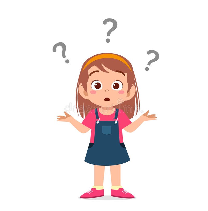 Cute Girl Asking Question Stock Illustrations – 862 Cute Girl Asking ...
