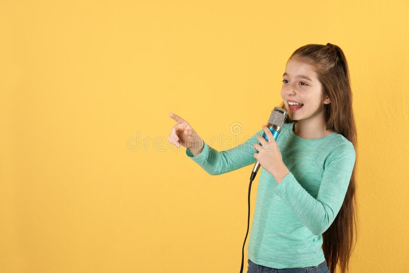 225 Microphone Interview Cute Girl Stock Photos - Free & Royalty-Free ...