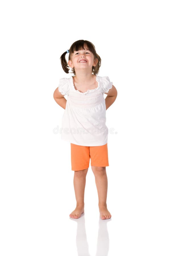 Cute Baby Girl Reaching for Something Stock Image - Image of aspiration ...