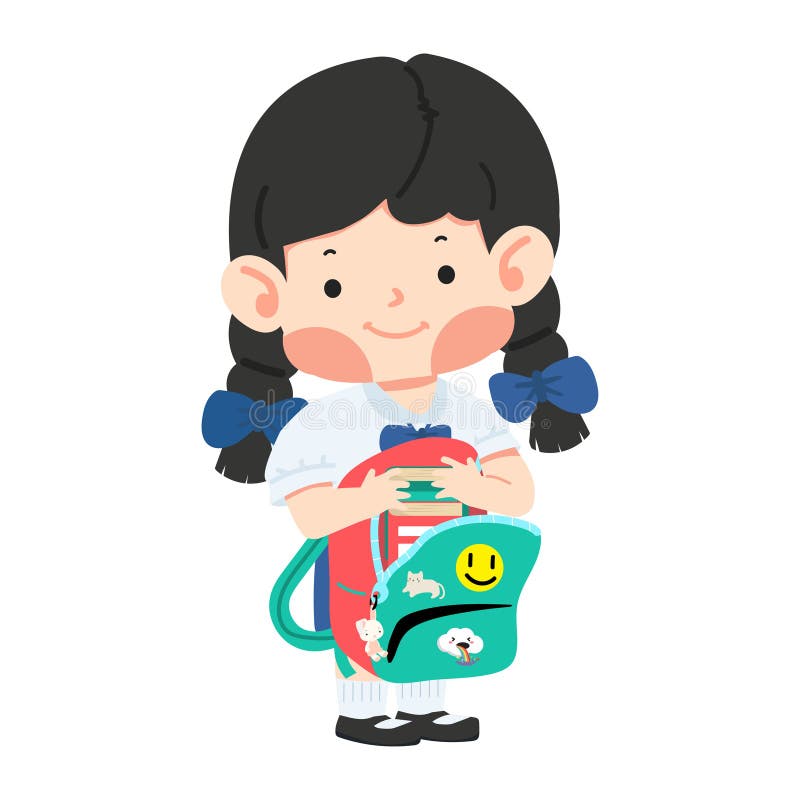 Put On Backpack Clipart