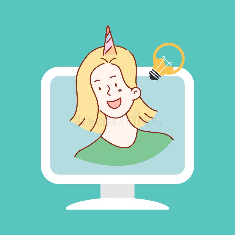 Unicorn Computer Stock Illustrations – 741 Unicorn Computer Stock ...