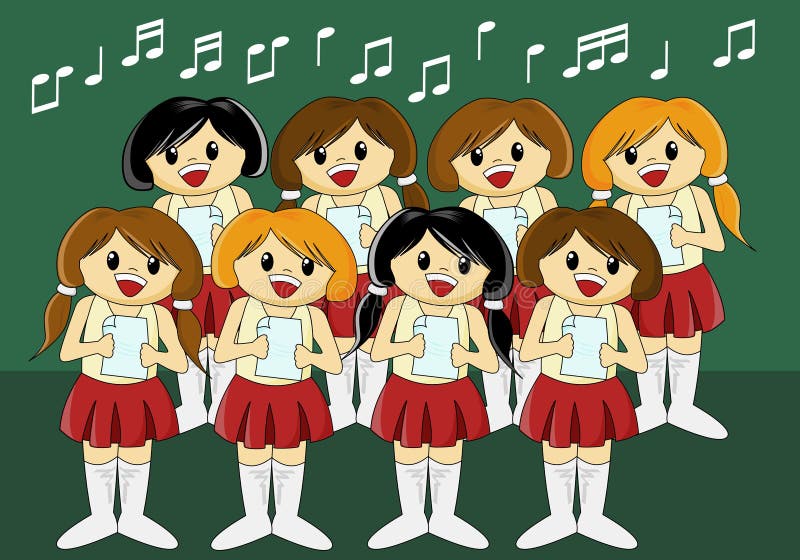 Choir Singing Cartoon