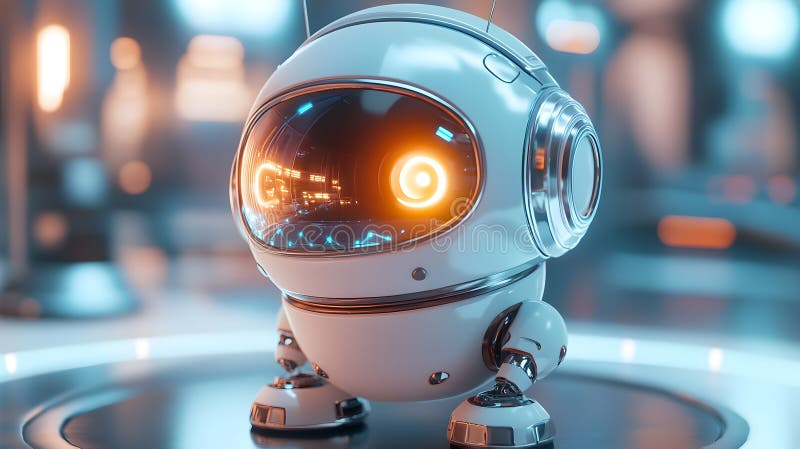 AI Robot Companion stock image. Image of advancement - 369464777