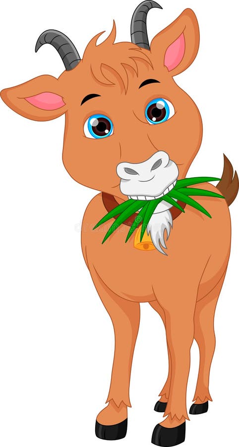Cartoon Goat Eating Grass Stock Illustrations – 156 Cartoon Goat Eating ...