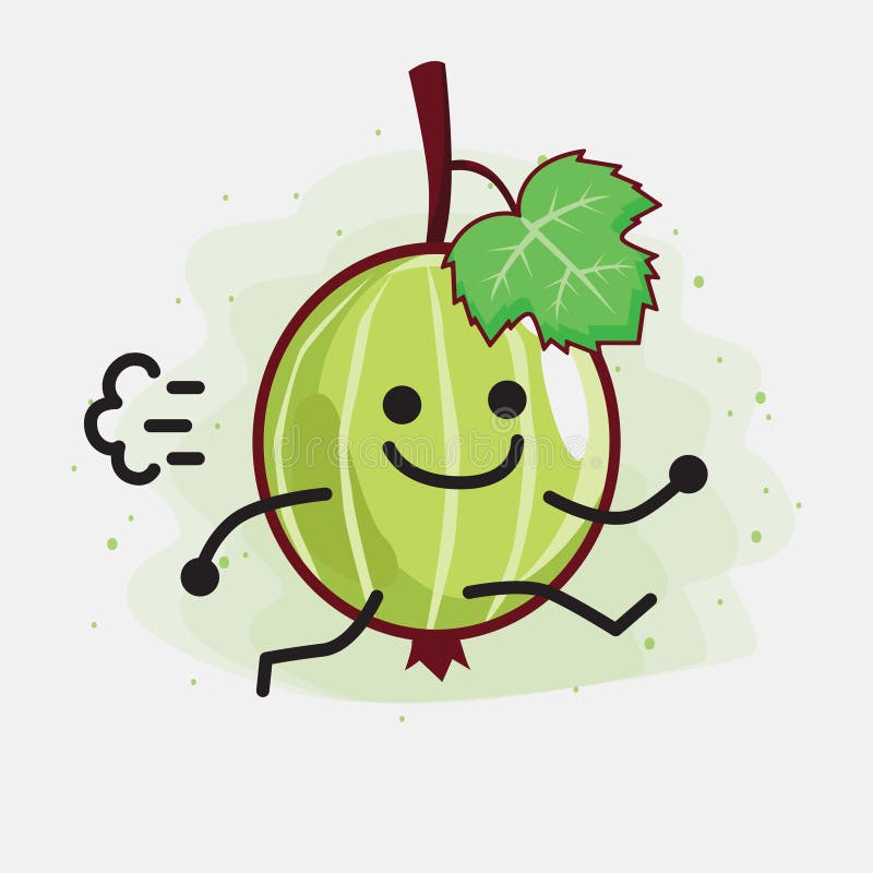 Cute Gooseberry Fruit Illustration Stock Vector - Illustration of fresh ...