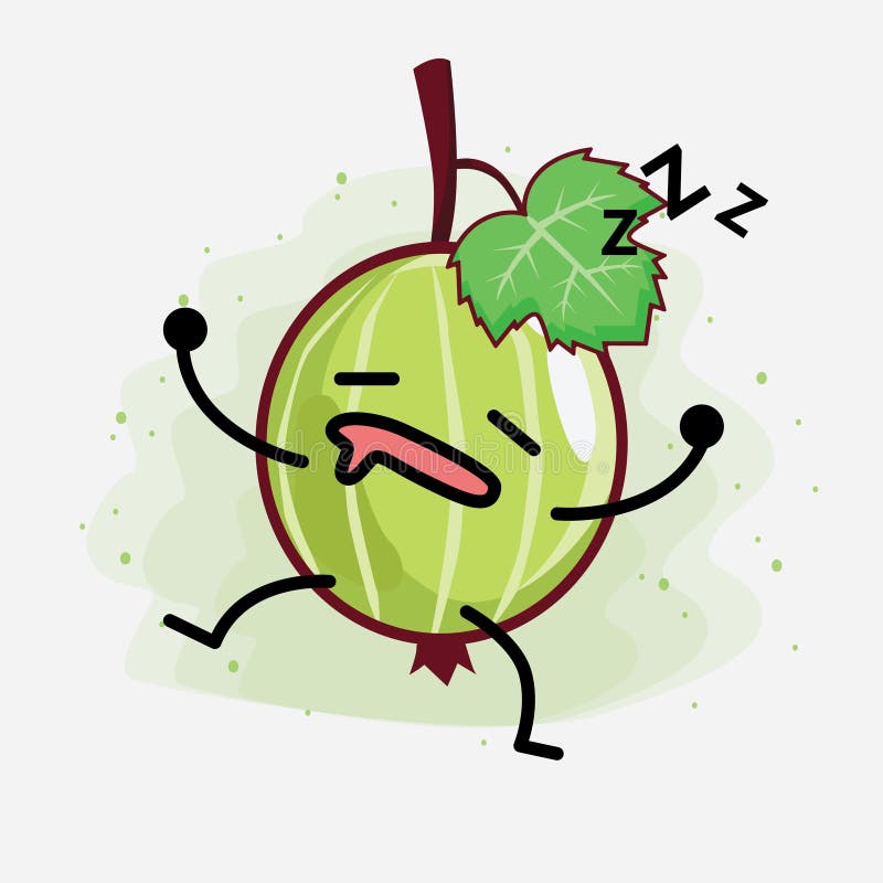 Cute Gooseberry Fruit Illustration Stock Vector - Illustration of fresh ...